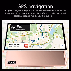 10 Inch Tablet, Gold HD Tablet for Kids Home Travel US Plug