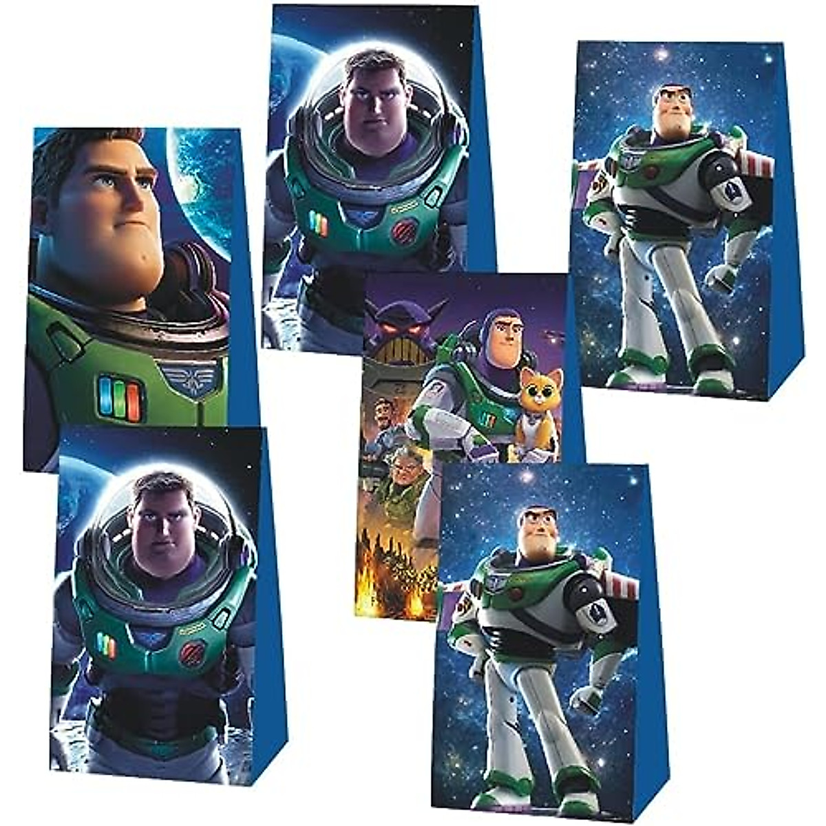 NF Orange 18pcs Buzz Lightyear Party Gift Bag,Birthday Party Decorations Supplies. (18 Counts)