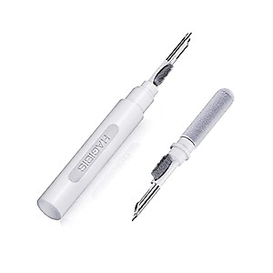 Hagibis Cleaning Pen for Airpods Pro 1 2 Multi-Function Cleaner Kit Soft Brush for Bluetooth Earphones Case Cleaning Tools for Lego Huawei Samsung MI Earbuds (White)