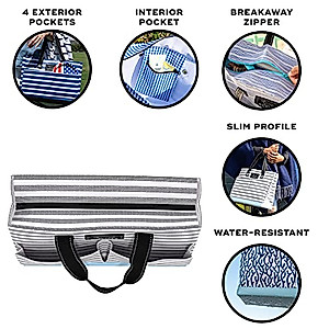 SCOUT Uptown Girl - Organizer Work Tote Bags For Women - 4 Exterior Pockets - Nurse Bag, Travel Bag, Office Laptop Tote Bag