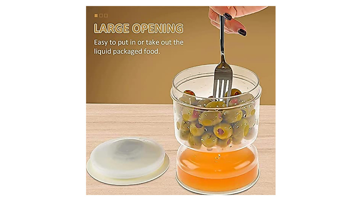 XCVBNM Pickle & Olive Hourglass Jar - Easy Food Storage