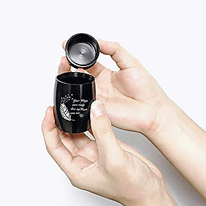 3 Inches Small Keepsake Urn for Human Ashes Aluminum Mini Cremation Urns Memorial Ashes Urn Miniature Burial Funeral Urns for Sharing Ashes Mini Keepsake Urn-Your Wings were Ready But My Heart was not
