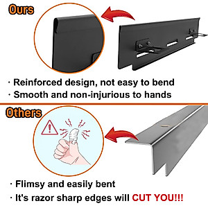 AOKEMAi Wind Guard for Blackstone 28 Inch Griddle, Blackstone Griddle Accessories, Blackstone Griddle Cover, Set of 4 Wind Guard Waterproof Grill Accessories, Black (Fit for 28” Griddle)