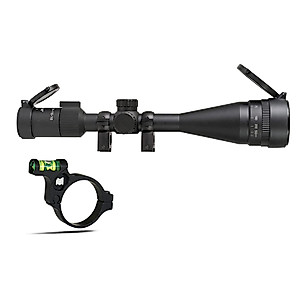Monstrum Guardian 6-18x50 AO Rifle Scope with Parallax Adjustment | Black | Monstrum Rifle Scope Level Bubble | 1 inch Diameter | Bundle
