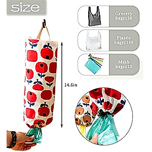 Plastic Bag Holders,Wall Mount Plastic Bag Holder,Grocery Bags Large Plastic Bag Organizer Grocery Bag Dispensers Trash Bag Storage Holder for Office Kitchen Home(2 Pcs)