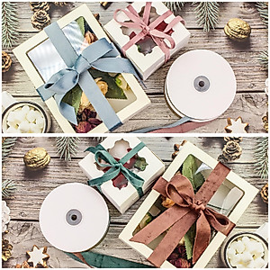 Dusty Blue Double Faced Velvet Ribbon 3/8 Inch, 10 Yards Velvet Craft Ribbons for Christmas Wreath Decoration Gift Wrapping Handmade Craft Bow Making