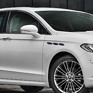 Hawyet Pack-6 Car Side Vent Stickers, ABS Shark Gills Stickers, 4.25" x 1.45" Air Flow Fender Trims, Three-Dimensional Auto Decorations, Universal for Most Cars, Trucks, SUVs (Black)