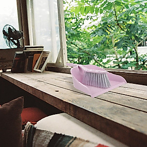 NOLITOY Small Broom and Dustpan Set, Mini Dust Pan and Brush Set, Handheld Dust Pan with Cleaning Brush Combo for Home, Table, Countertop, Sofa