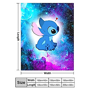 Anime Blanket Super Soft Flannel Warm Throw Blanket Cartoon Home Decor for Bedding Couch Sofa Gifts 50"X40"
