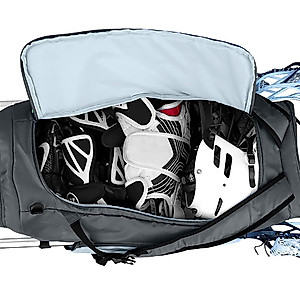 Lacrosse Bag Hybrid XL - Use as a Backpack or Duffel Bag, Holds 2 Sticks and All of Your Gear with a 75L Capacity