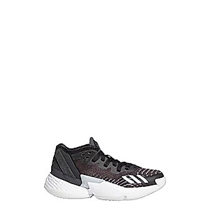 adidas D.O.N. Issue 4 Basketball Shoe, Core Black/White/Carbon, 1.5 US Unisex Little Kid