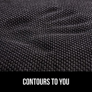 Gorilla Grip Memory Foam Chair Cushions, Comfortable Pads for Dining Room, Kitchen Table, Office Chairs, Stay in Place Backing, Comfortable Microfiber Seat Pad Cushion, Set of 4, 16x16, Black