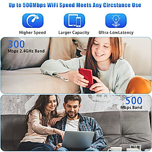 WiFi Extender Up to 300Mbps WiFi Repeater WiFi Booster Range Extender Wireless Router Extend Range of WiFi Internet Connection