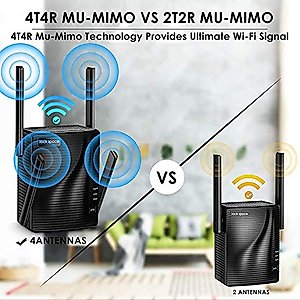 WiFi Extender - WiFi Booster,2100 Mbps,WiFi Range Extender,WiFi Repeater,Wireless Extender for Home,Gigabit Port,5G&2.4G Dual Band,Coverage up to 1292sq.ft,Support Multiple Devices,Extends WiFi Range