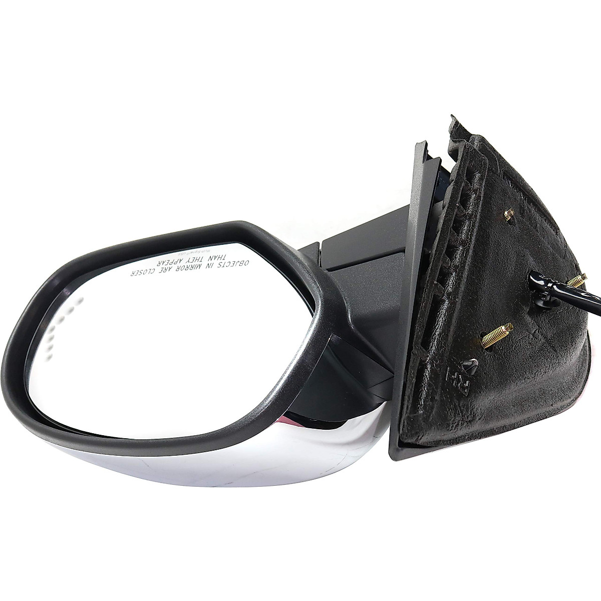 Kool Vue Left & Right Power Heated Mirrors for Chevrolet Silverado 1500 Cadillac Escalade 2009-2014 Power Fold With Signal Light, Memory & Puddle Lamp Chrome without Marker Light; without Spotlight