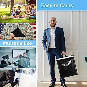 5 Pack Faraday Bags, Extra Large Faraday Bag for Laptops & Tablets & Radio & Car Keys, Waterproof & Fireproof Faraday Cage with Reflective Strip, Anti-Theft Faraday Key Fob Protector