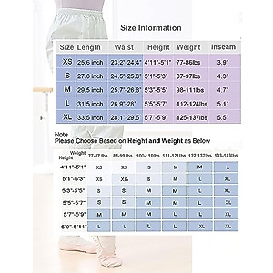 Daydance Black Women Ballet Shorts Ripstop Trash Bag Pants for Work Out, Black, XL