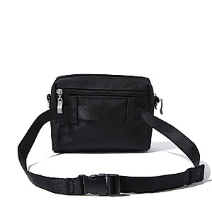 Baggallini Womens 2-in-1 2 in 1 Convertible Belt Bag, Black, One Size US