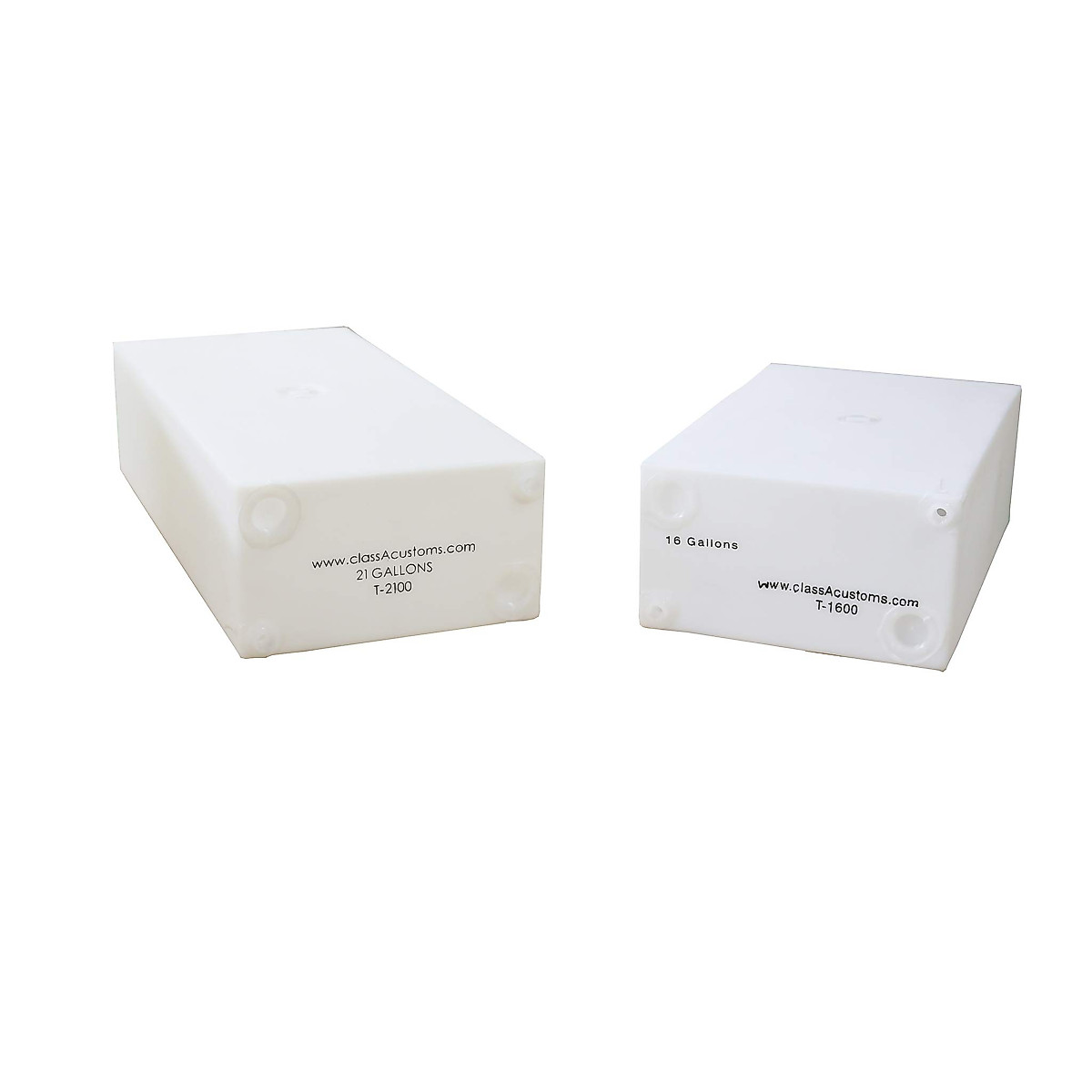 Class A Customs | RV Fresh and Gray Water Tank | Combo Pack (16 Gallon & 21 Gallon) | RV Water Holding Tanks