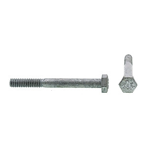 Prime-Line 9058536 Hex Bolts, 1/4 In.-20 X 2-1/2 In., A307 Grade A Hot Dip Galvanized (25 Pack)