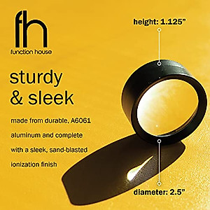 Magnifying Glass 5X Handheld for Jewelry, Coins, Stamps, Reading, Soldering, Inspection, Collecting, Aids in Macular Degeneration and Visual Impairment, Laboratory Magnifying Glass (Black)