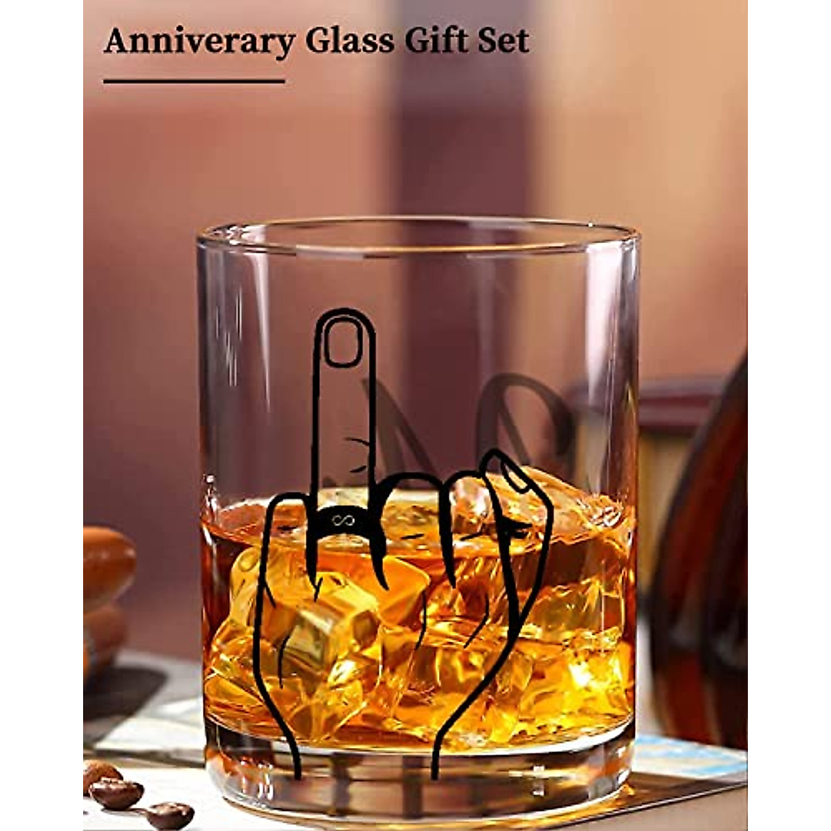 Engagement Gifts for Couple- Wine and Whiskey Mr and Mrs Gifts,Wedding Gifts for Couple,Mr and Mrs Glasses,Unique Bridal Shower Gift for Bride