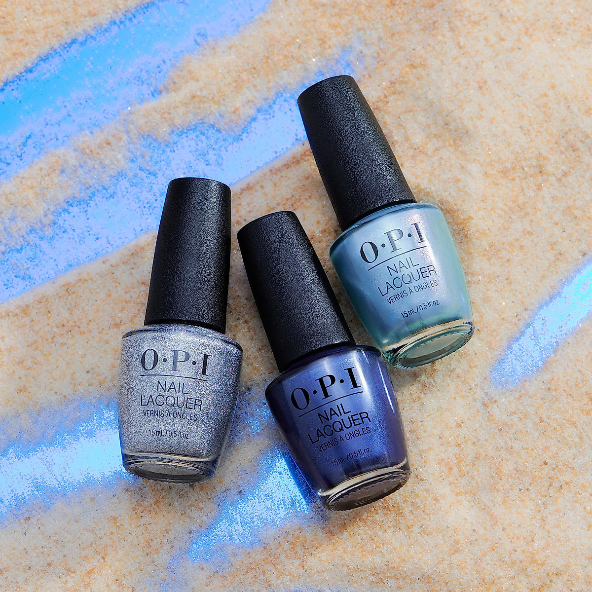 OPI Nail Lacquer, Opaque & Dark Shimmer Finish Blue Nail Polish, Up to 7 Days of Wear, Chip Resistant & Fast Drying, Fall 2023 Collection, Big Zodiac Energy, Scorpio Seduction, 0.5 fl oz