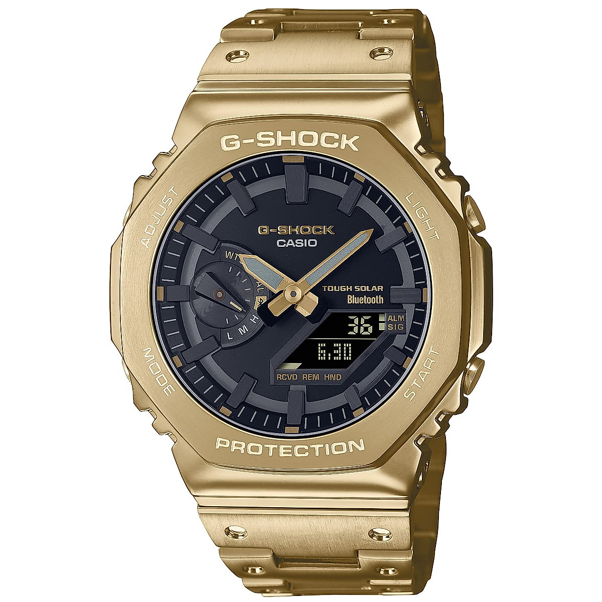 Casio GM-B2100GD-9AJF [G-Shock (G-Shock) Full Metal Model with Smartphone Link GM-B2100 Yellow Gold Color Model] Watch Japan Import March 2023 Model