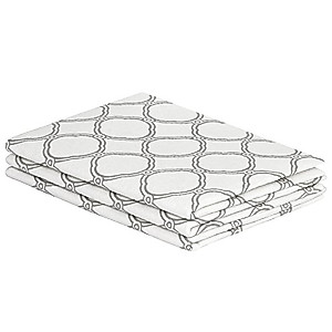 Envision Home Refrigerator Liners, Shelf Liner, Absorbent Fridge Liners, 12 Inch x 24 Inch, Trellis Print, 3 Pack