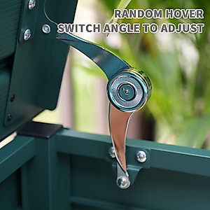 OUTEROOM Multifunctional Deck Box, Outdoor Box, Outdoor Storage Container for Patio Furniture, Outdoor Cushions, Garden Tools (150D, Apple Green)