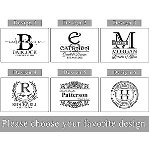 Personalized Wedding Gifts, Cutting Boards with Custom Names and Date for Anniversary, Housewarming, Christmas, Valentines Day, Handmade Wooden Kitchen Gift for Parents, Couples, Newlyweds - 13.5×9.5"