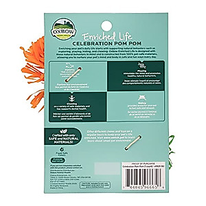 Oxbow Enriched Life Celebration Pom Pom for Guinea Pig, 0.05 lb.