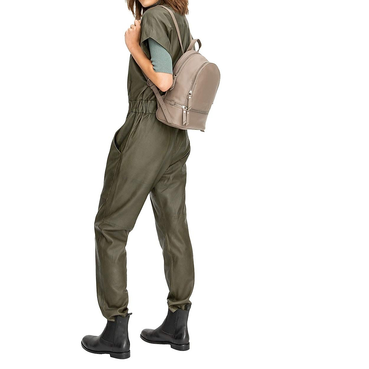 Liebeskind Berlin Women's Alita Backpack Carry-On Luggage, Cold Grey, Medium