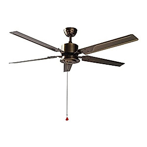 Outdoor Solar Bronze Ceiling Fan with Remote Control