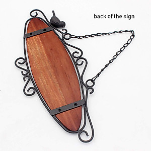 Funerom Rustic Small Wooden Welcome Sign Hanging Wood Farmhouse Porch Decorations for Front Door 12.2×5.1 in