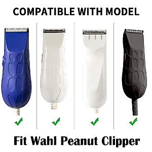 Professional Peanut Clipper Guards for Wahl Peanut – From 1/8 Inch to 1/2 Inch, Fits for Wahl Peanut, White-4PCS