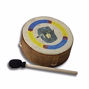 REMO Drum, Buffalo, 10" Diameter, 3.5" Depth, 'Buffalo' Graphics