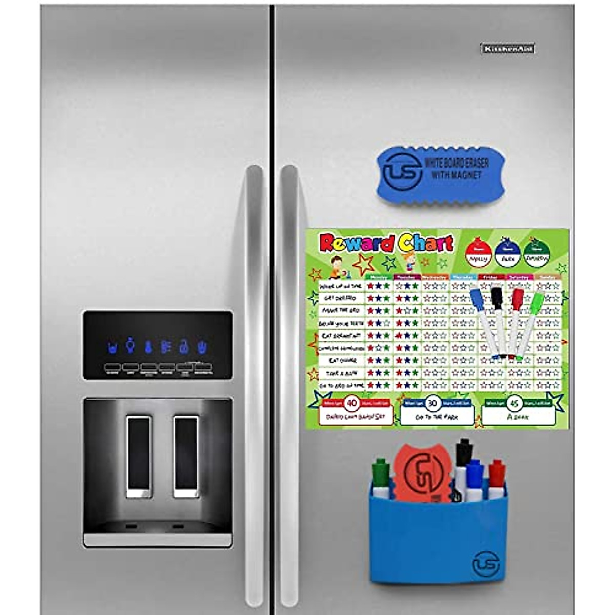 Dry Erase Eraser Magnetic Whiteboard Eraser 5 Pack White Board Erasers, Dry Eraser for Whiteboard, Chalkboard and Glass