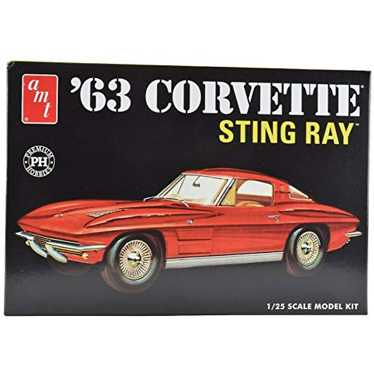 AMT/Premium Hobbies 1963 Corvette Sting Ray 1:25 Plastic Model Car Kit CP7728