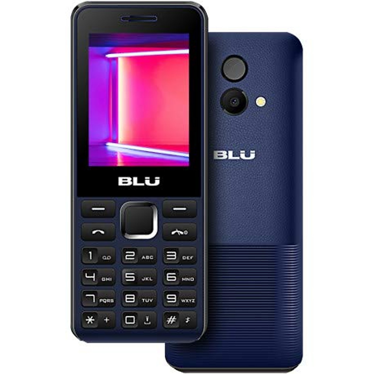 BLU Tank II T193 Unlocked GSM Dual-SIM Cell Phone w/Camera and 1900 mAh Big Battery - Unlocked Cell Phones - Retail Packaging (Dark Blue)