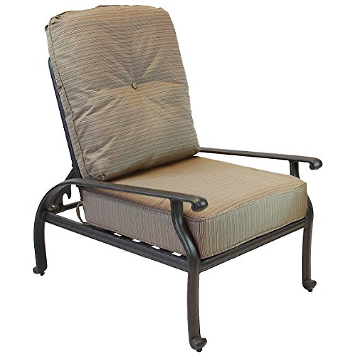 Theworldofpatio Elizabeth Cast Aluminum Powder Coated 8pc Deep Seating Set with Adjustable Club Chairs - Antique Bronze