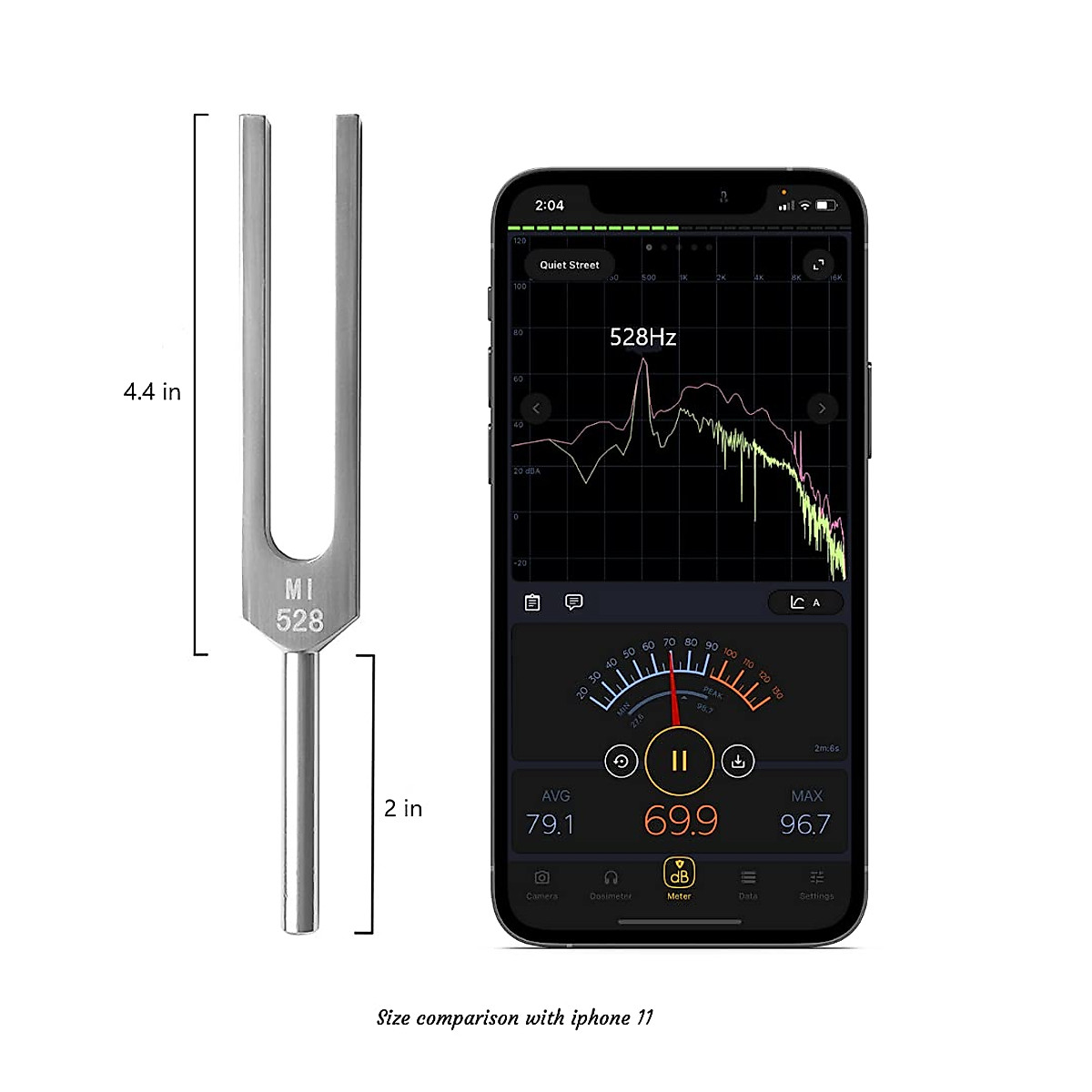Tuning Forks for Healing Chakra Set - 528 hz Tuning Fork with Chakra Crystals and Healing Stones - Sound Healing Instruments for Biofield Tuning, Stress Relief, & DNA Repair