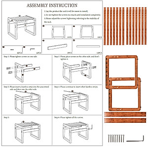Nicunom Wooden Step Stools for Adults Kids, One Step Stool Wooden Foot Rest Stool Potty Training Stool Stepping Stools for Bathroom, Bedroom, Kitchen, Bedside
