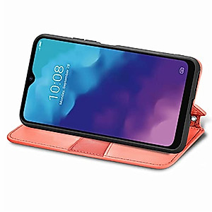 MTQLX Case for Oppo Reno2 z Wallet Case,Fashion Women Luxury Premium PU Leather Flip Protective Case Cover with [Stand][Lanyard],for Oppo Reno2 z- Red