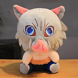 BGVEI Nezuko Plush Toy Anime Slayer Cartoon Soft Stuffed Animal Plushies Soft Doll Home Decor Pillow Birthday Gift for Kids - 8.2inch