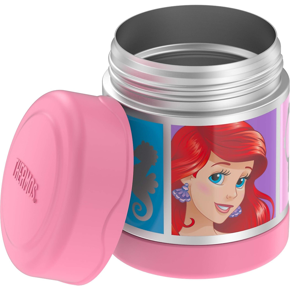 THERMOS FUNTAINER 10 Ounce Stainless Steel Kids Food Jar, Disney Princesses