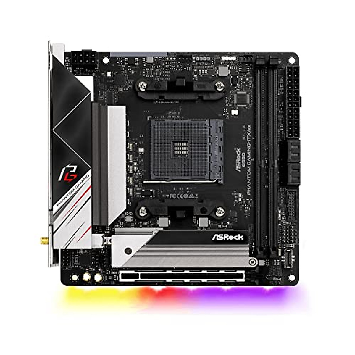 ASRock B550 Phantom Gaming-ITX/AX Supports 3rd Gen AMD AM4 Ryzen™ / Future AMD Ryzen™ Processors Motherboard