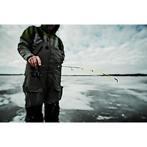 13 FISHING - Tickle Stick - Ice Fishing Rod - Gen 3 - 38" L (Light) - Hole Hopper Rod - 1/16-1/8oz - PC2 Flat-Tip Blank - TS3-38L Black