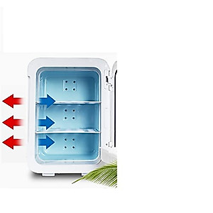 YAARN Small Fridge for Bedroom Refrigerator for Cold and Warm Box Tempered Glass Household Mini Refrigerator