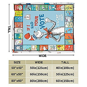 Flannel Blanket Super Soft Fuzzy Plush Fleece Microfiber for Bed/Couch